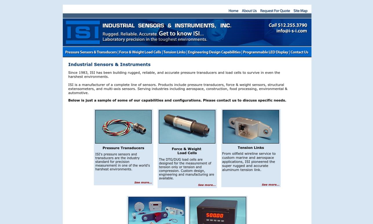 Industrial Sensors & Instruments, Inc. | Load Cells